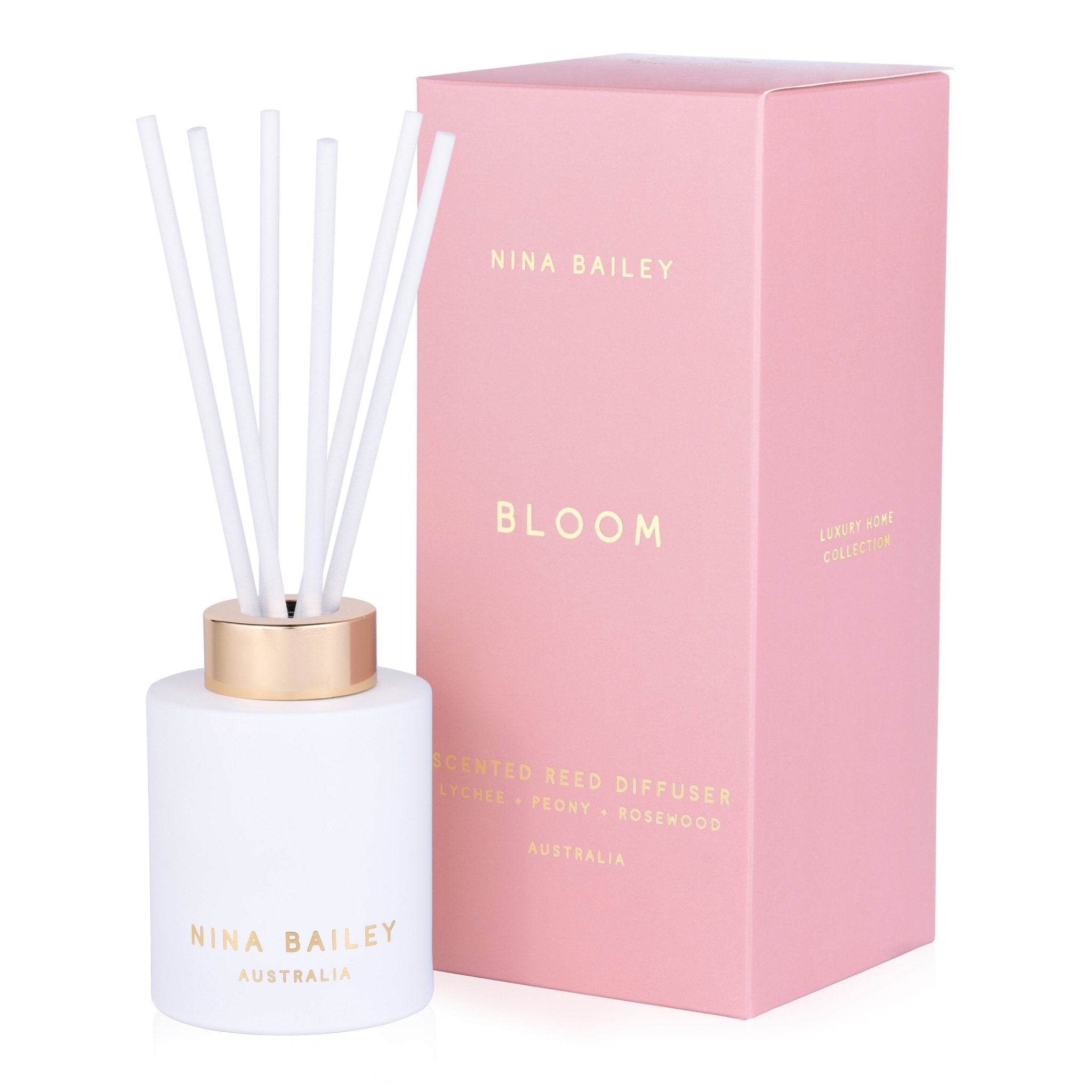Bloom - Lychee Peony Luxury Reed Diffuser – Nina Bailey
