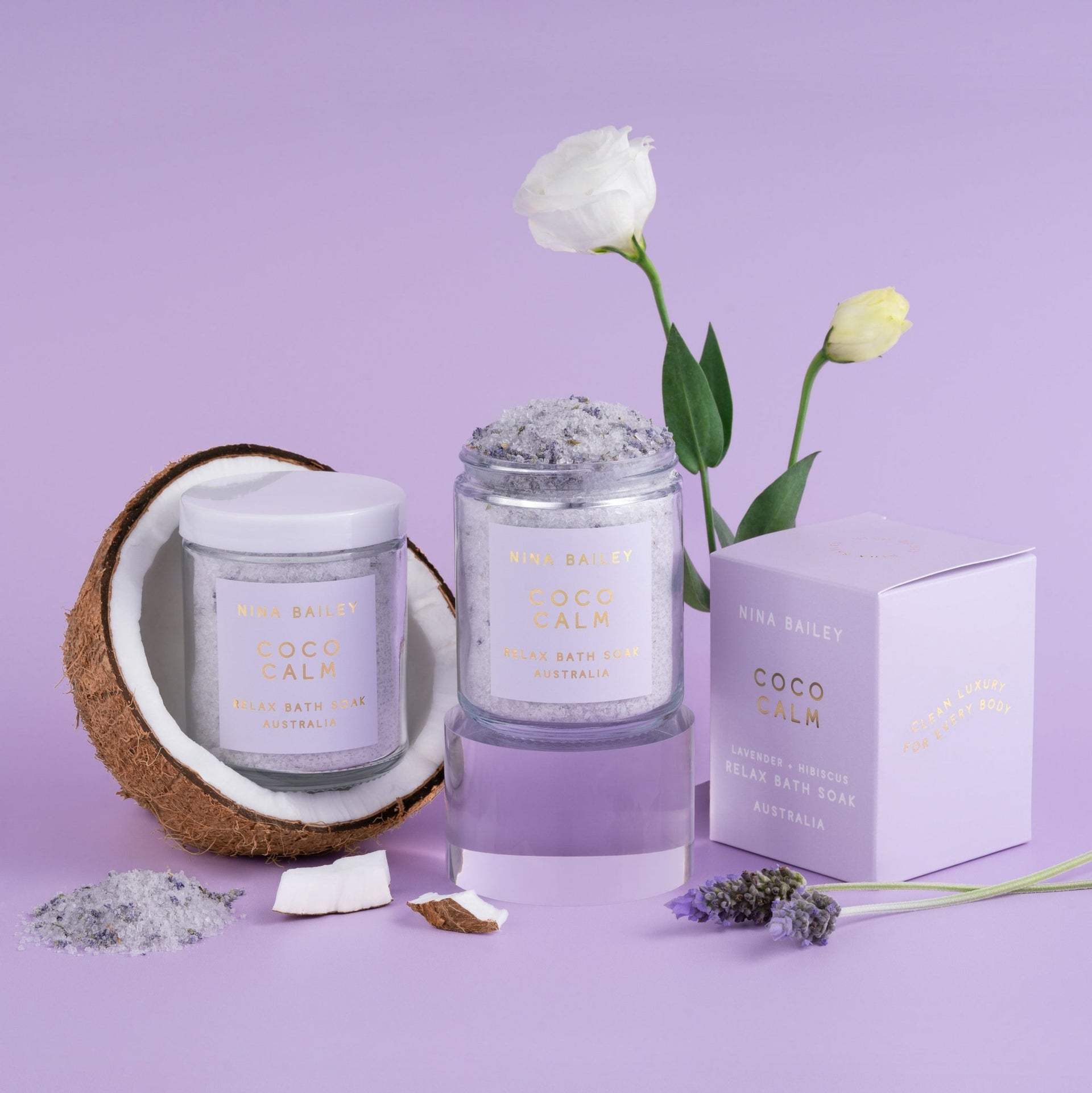 Coco Calm - Botanical Bath Soak – Nina Bailey