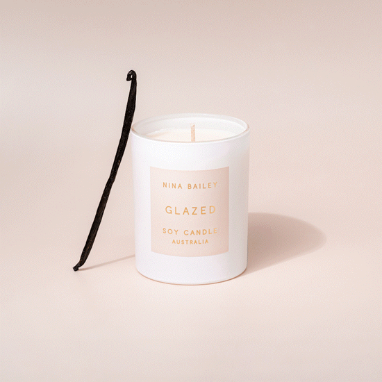 Glazed - Vanilla Caramel Soy Candle – Nina Bailey